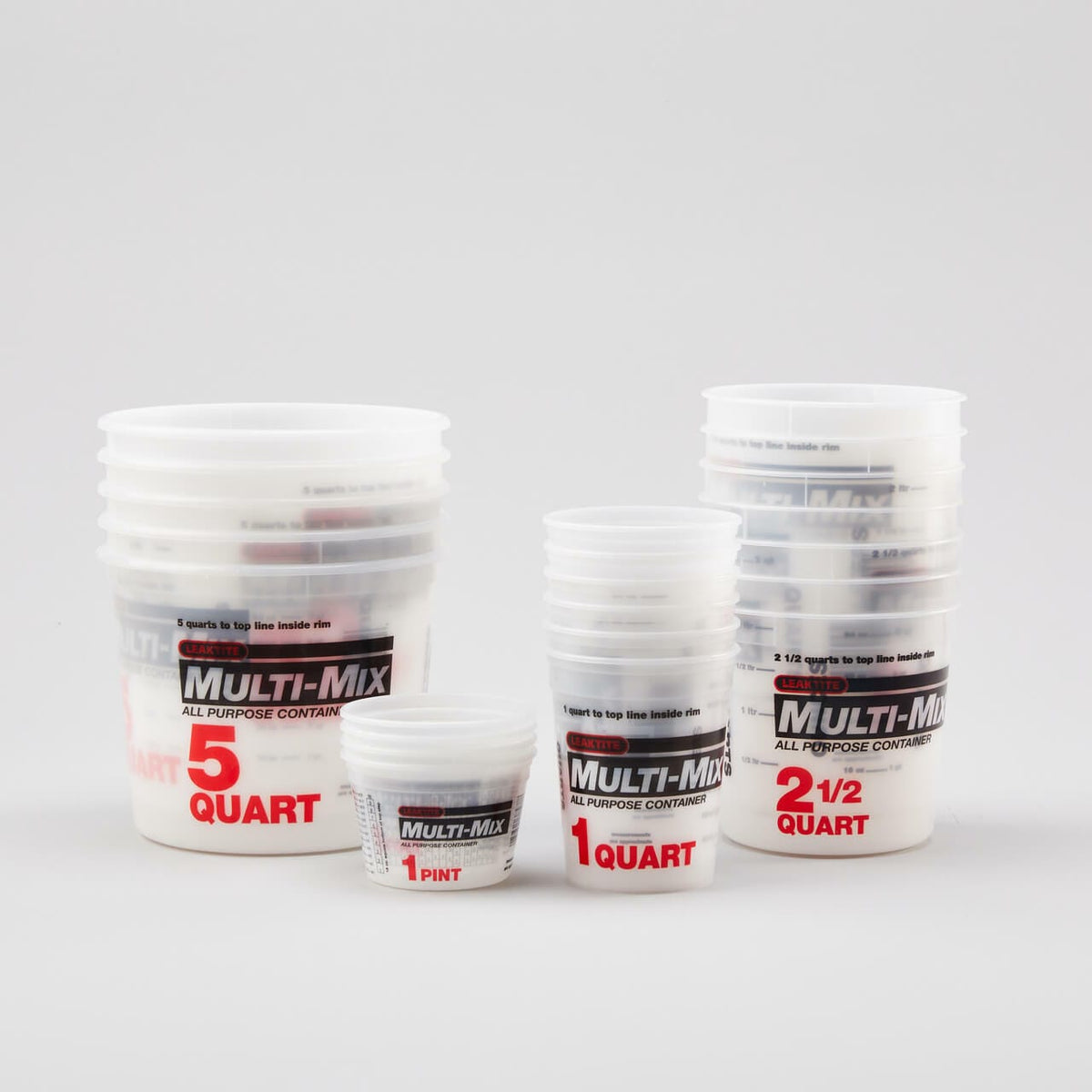 Measure & Mix Containers (Graduated)